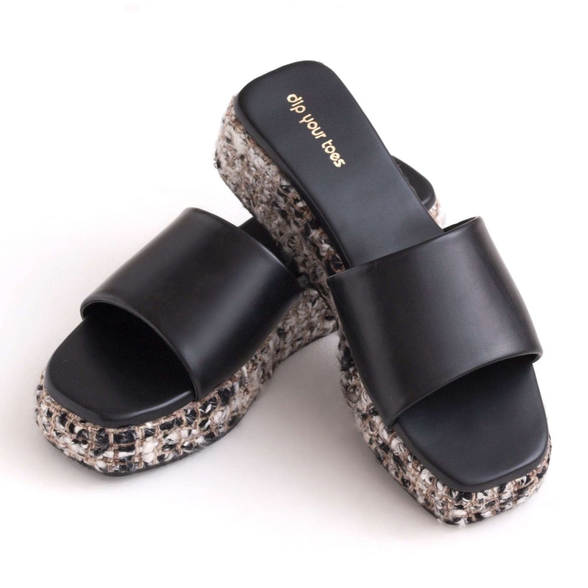 Tweed Rise Flatforms – Dip Your Toes